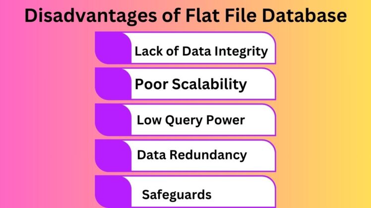 Advantages and Disadvantages of Flat File Database