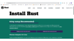 Rust programming installation procedure on Windows