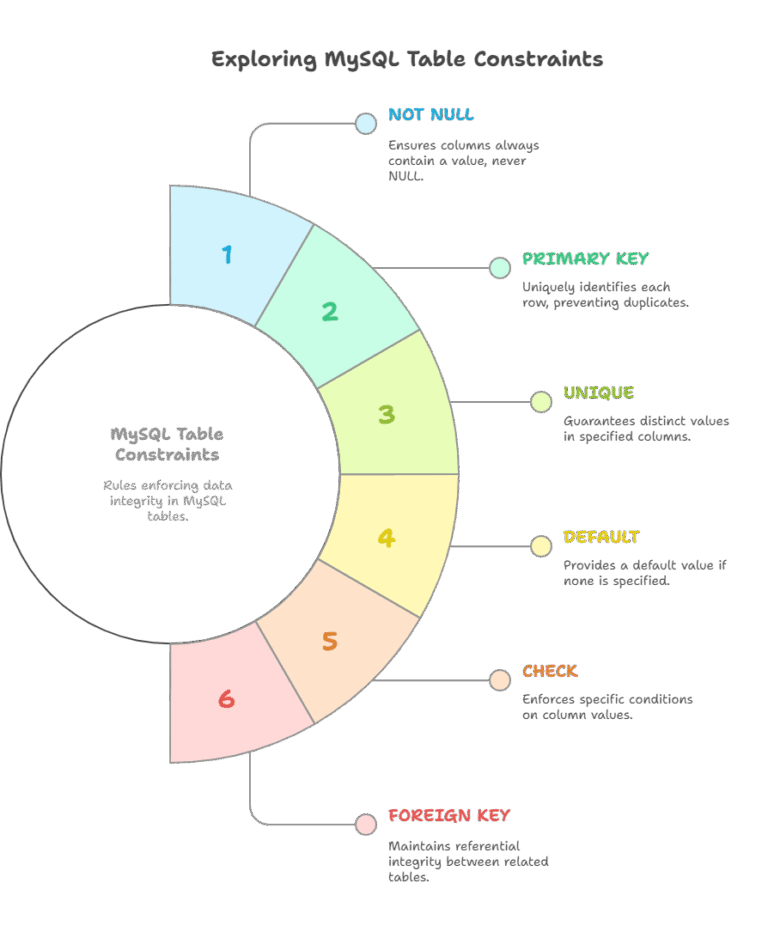 What Is Table Constraints In Mysql With Code Example