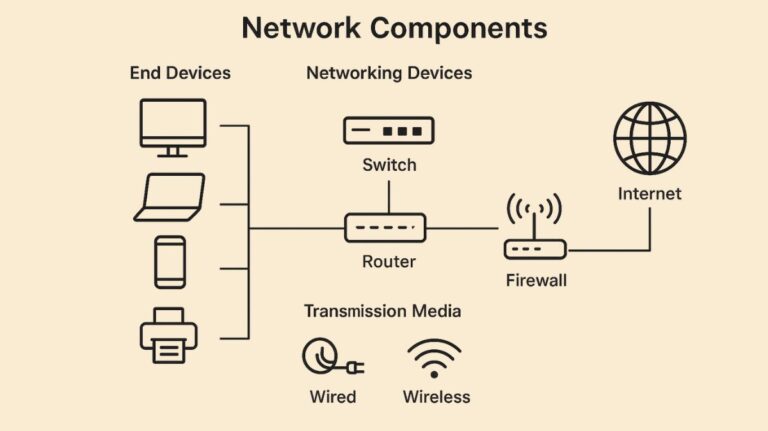 What Are Network Components? And Types Of Network Devices