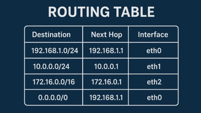How Does A Router Table Work, Types of Routing Table Entries