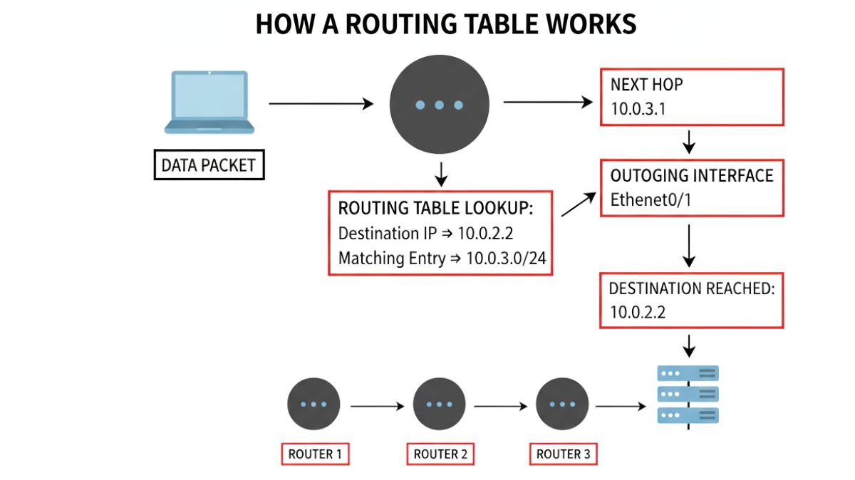 How Does A Router Table Work, Types of Routing Table Entries