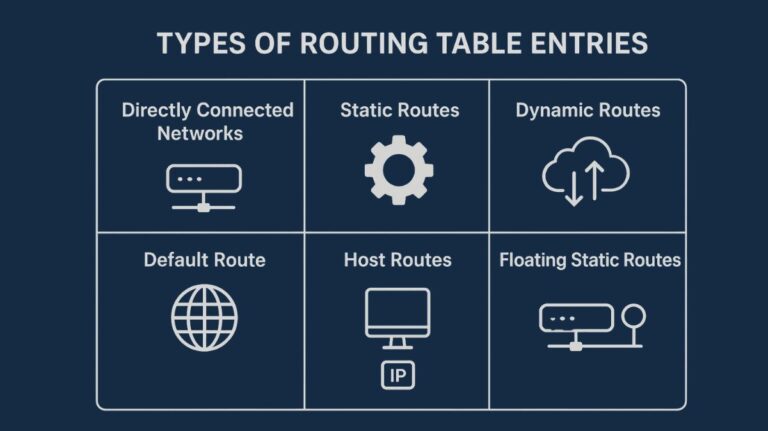 How Does A Router Table Work, Types of Routing Table Entries