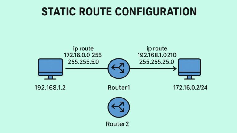 Static And Default Route Configuration CISCO Differences