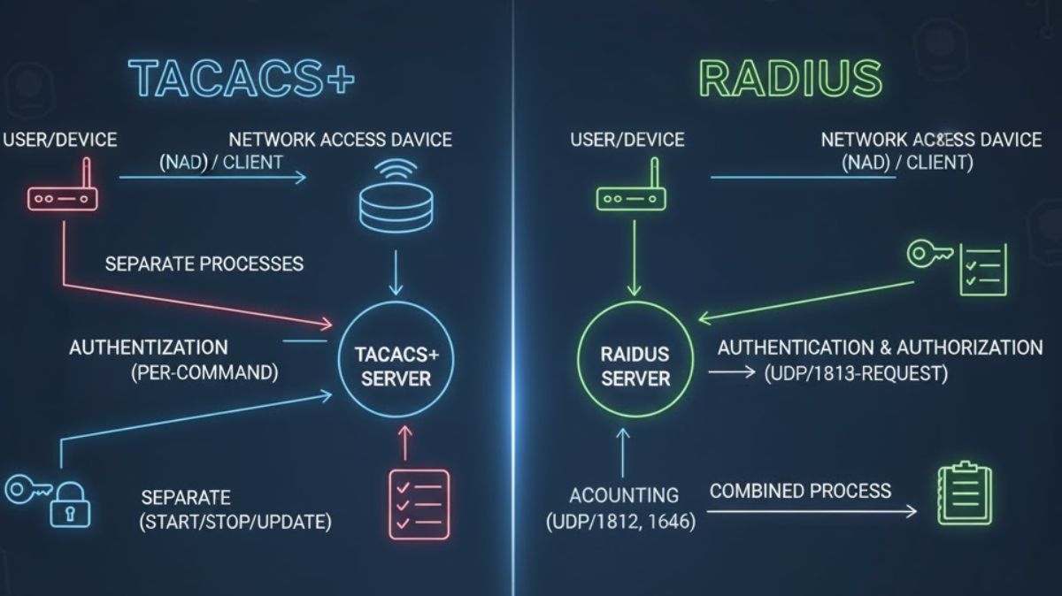 TACACS+ Protocol Configuration And TACACS+ Vs RADIUS