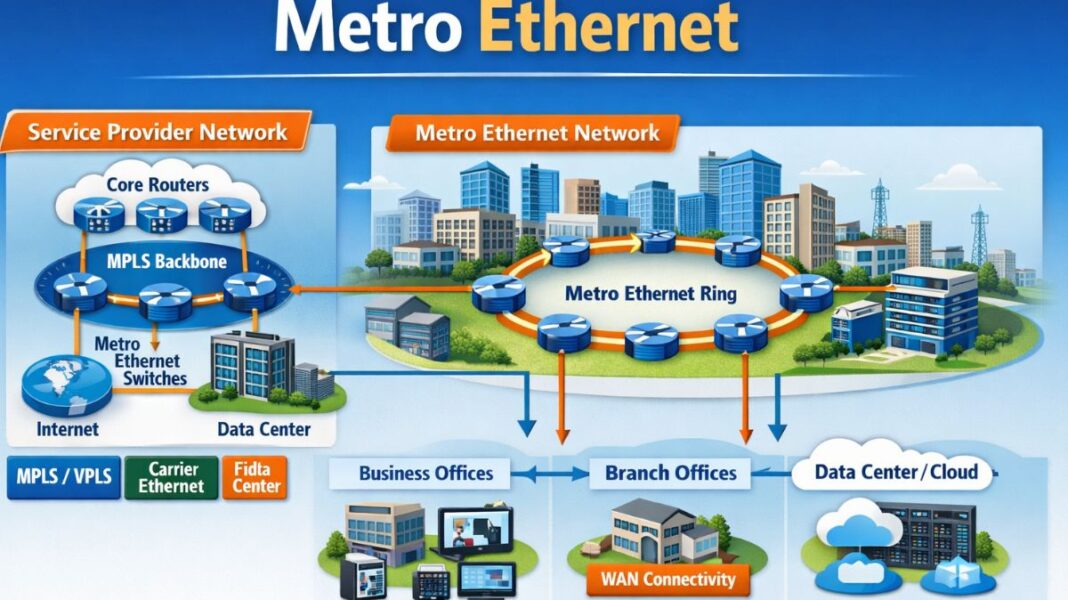 What is Metro Ethernet Network? how does metro ethernet work