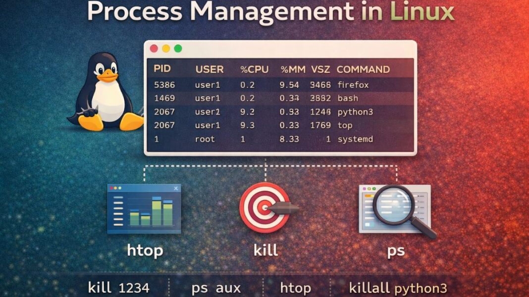 Process Management In Linux Commands With Examples