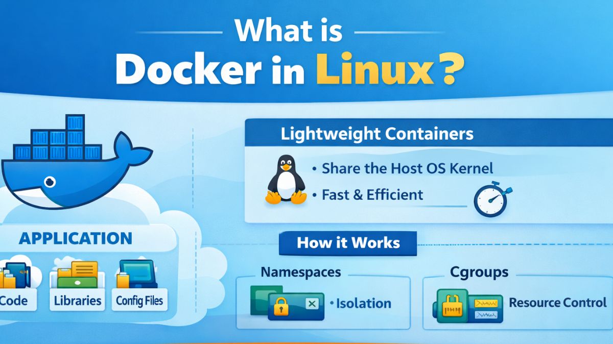 What is Docker in Linux? Installation, Commands & Use Cases